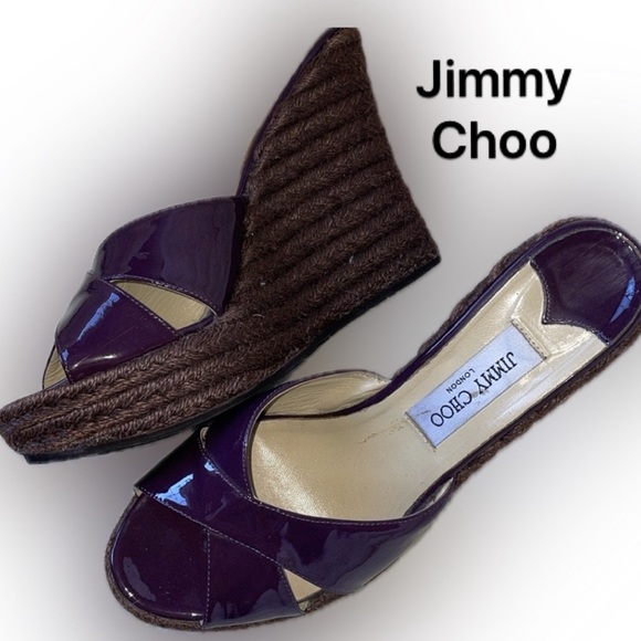 Jimmy Choo | Shoes | Purple Patent Leather Jimmy Choo Shoe Sz 4 | Poshmark